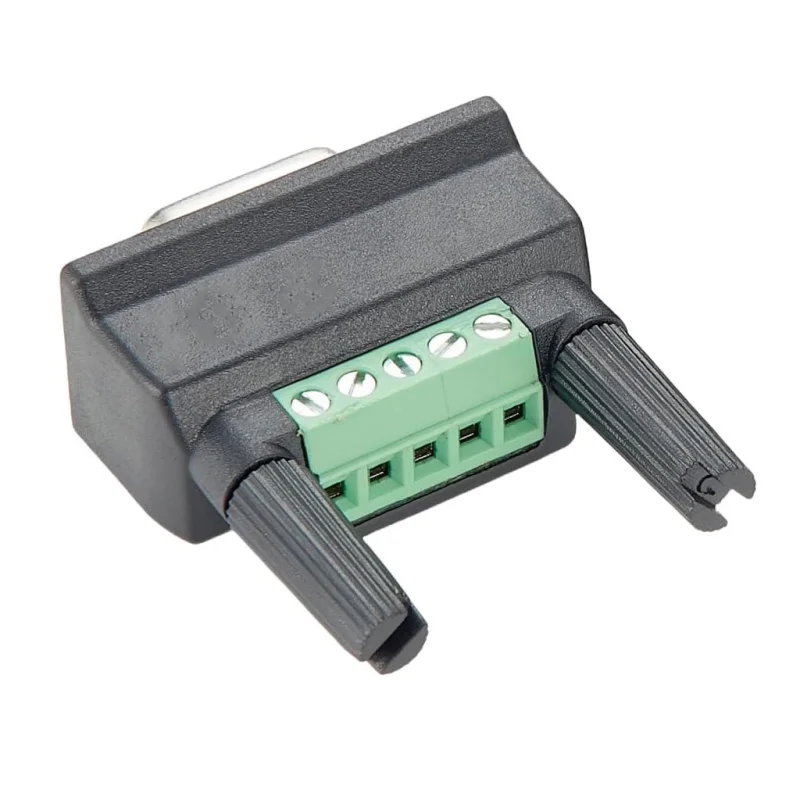 DB9 Terminal Block Header, 5 terminals